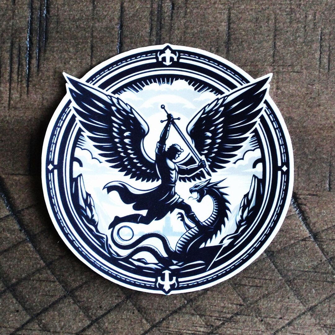 Saint Michael the Archangel | Christian Laminated Vinyl Sticker/decal ...