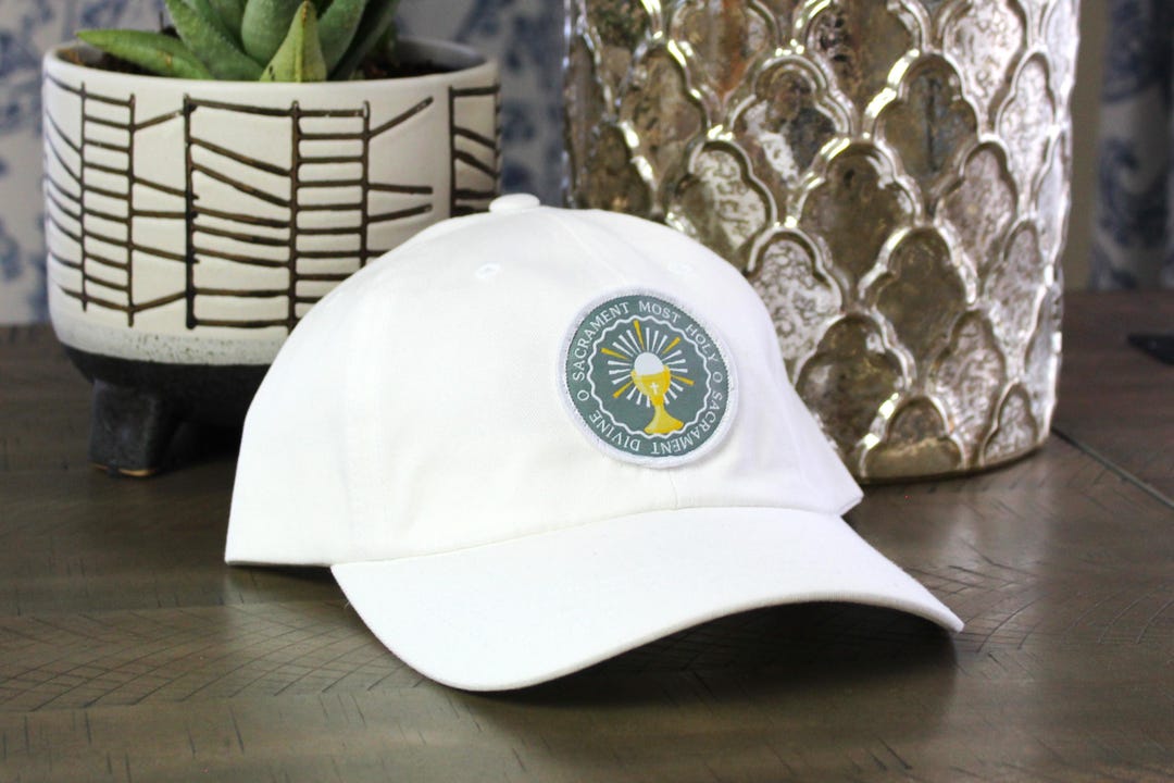 O Sacrament Most Holy - Eucharist | Christian Adjustable Hat (slate ...