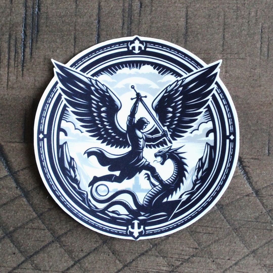 St. Michael the Archangel Christian Laminated Vinyl Sticker/decal - Etsy