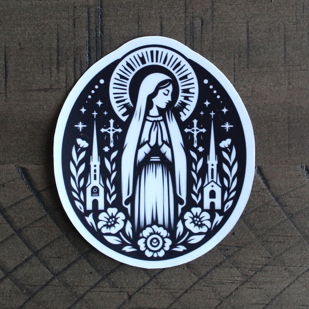 Mary Mother of God Christian Laminated Vinyl Sticker/decal - Etsy