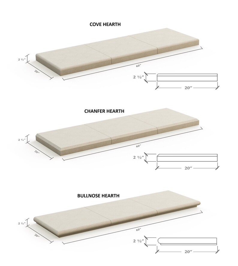 Granite Glow Cast Stone Fireplace Mantel Surround - Etsy