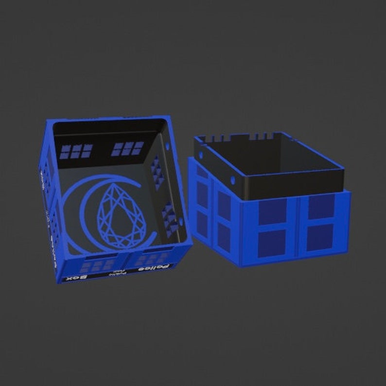 Deck Box - Tardis - STL Files - Double Sleeved - Etsy