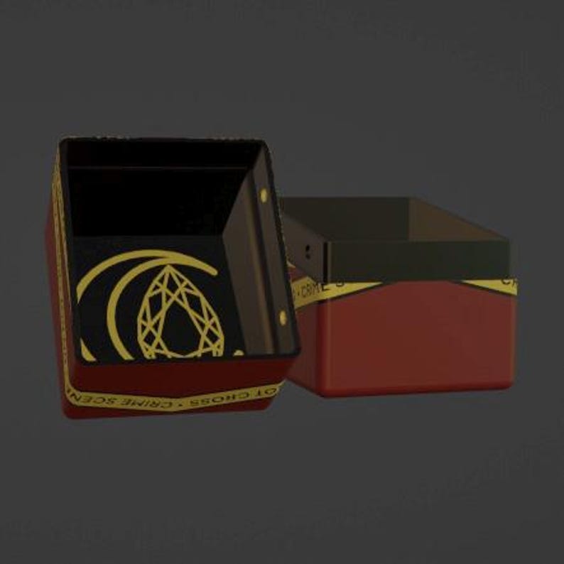 Deck Boxes - Crime Scene - Double & Triple Sleeved - STL Files - Etsy