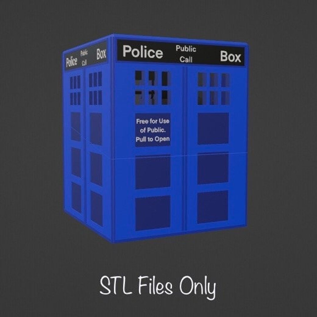 Deck Box - Tardis - STL Files - Double Sleeved - Etsy