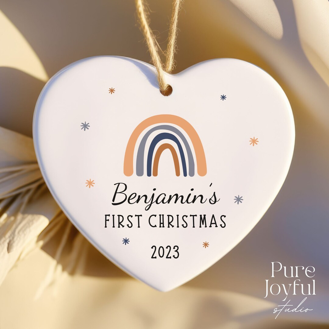 Baby's First Christmas Ornament 2023 Baby First Christmas Baby Name ...