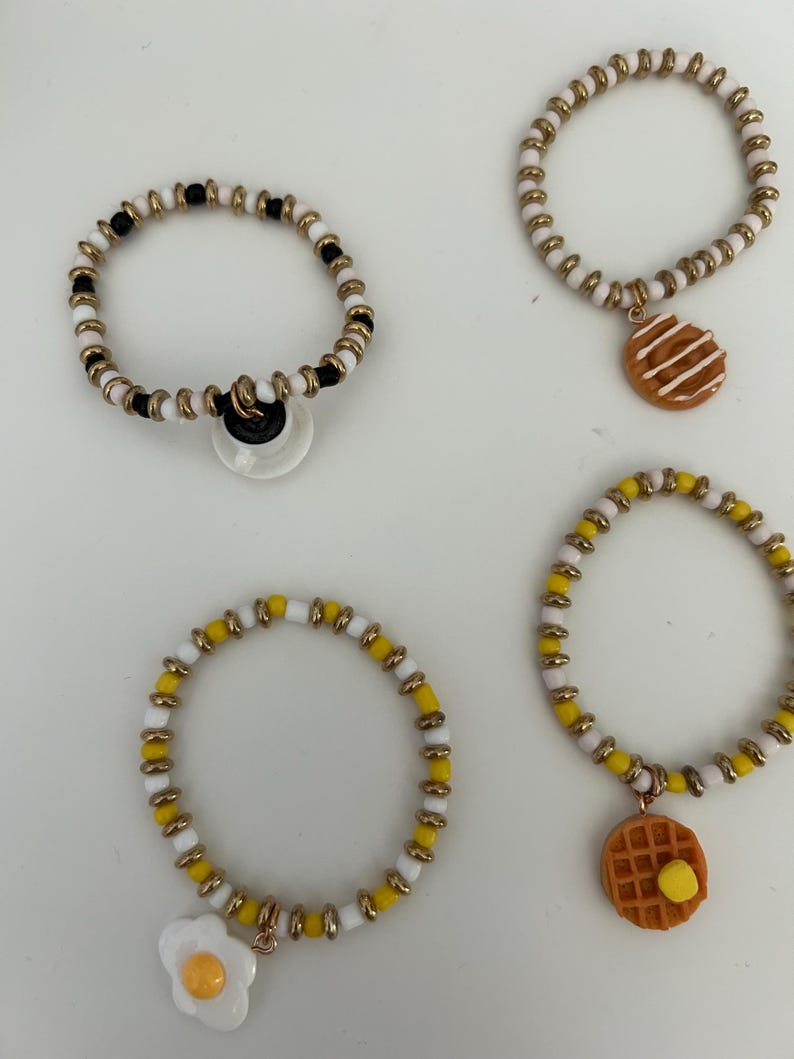 Breakfast Bracelets - Etsy