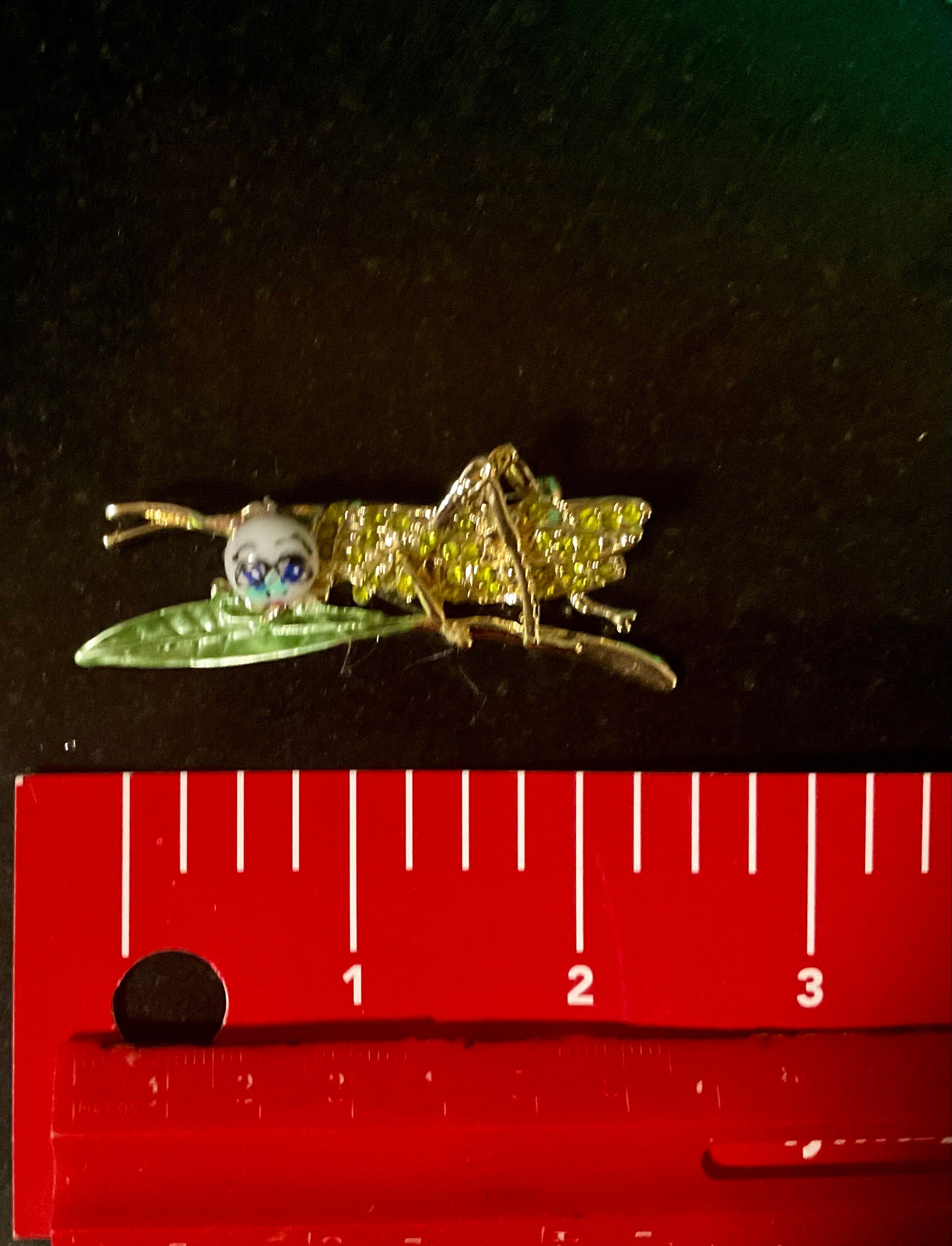 Whimsical Grasshopper Pin - Etsy