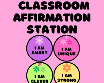 Rainbow Theme Classroom Affirmations, Classroom Affirmations ...