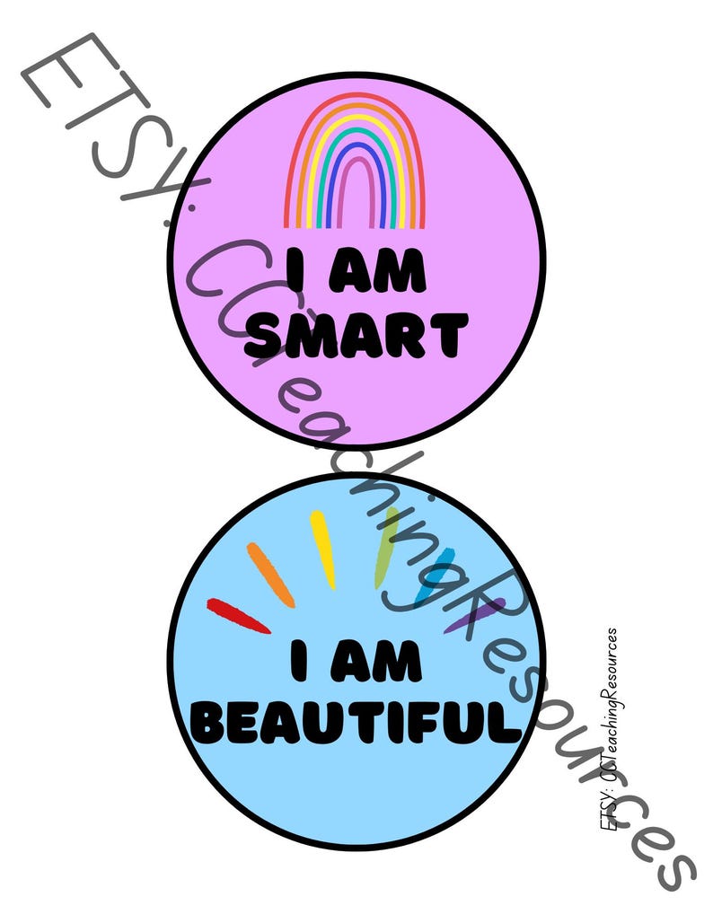 Rainbow Theme Classroom Affirmations, Classroom Affirmations ...