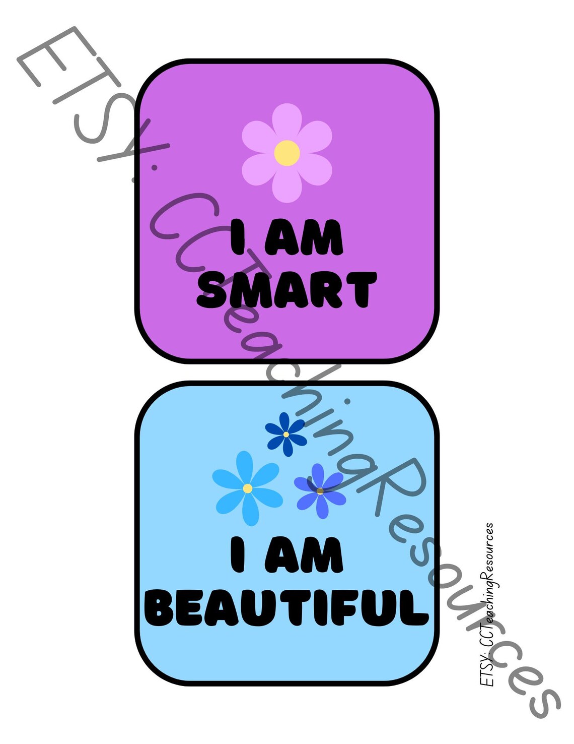 Flower Themed Classroom Affirmations, Classroom Affirmations ...