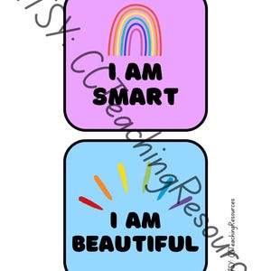 Rainbow Theme Classroom Affirmations, Classroom Affirmations ...