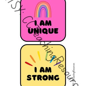 Rainbow Theme Classroom Affirmations, Classroom Affirmations ...