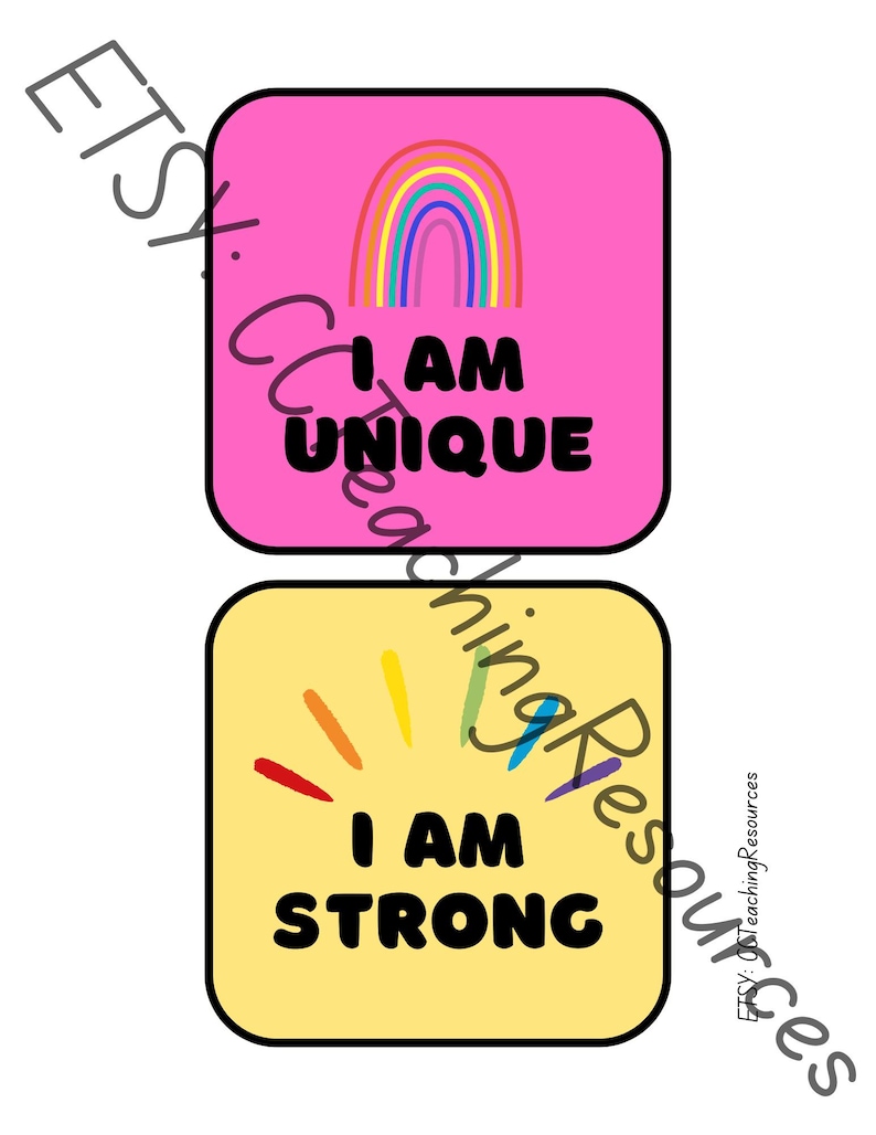Rainbow Theme Classroom Affirmations, Classroom Affirmations ...