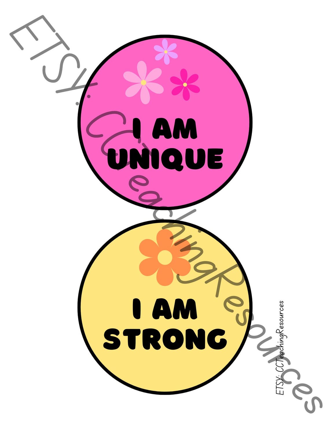 Flower Themed Classroom Affirmations, Classroom Affirmations ...