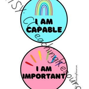 Rainbow Theme Classroom Affirmations, Classroom Affirmations ...