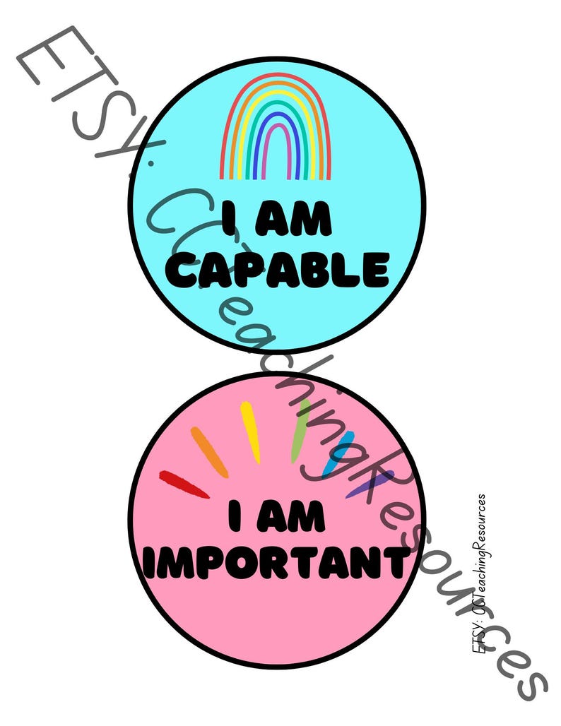 Rainbow Theme Classroom Affirmations, Classroom Affirmations ...