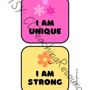 Flower Themed Classroom Affirmations, Classroom Affirmations ...