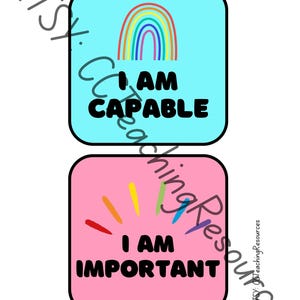 Rainbow Theme Classroom Affirmations, Classroom Affirmations ...