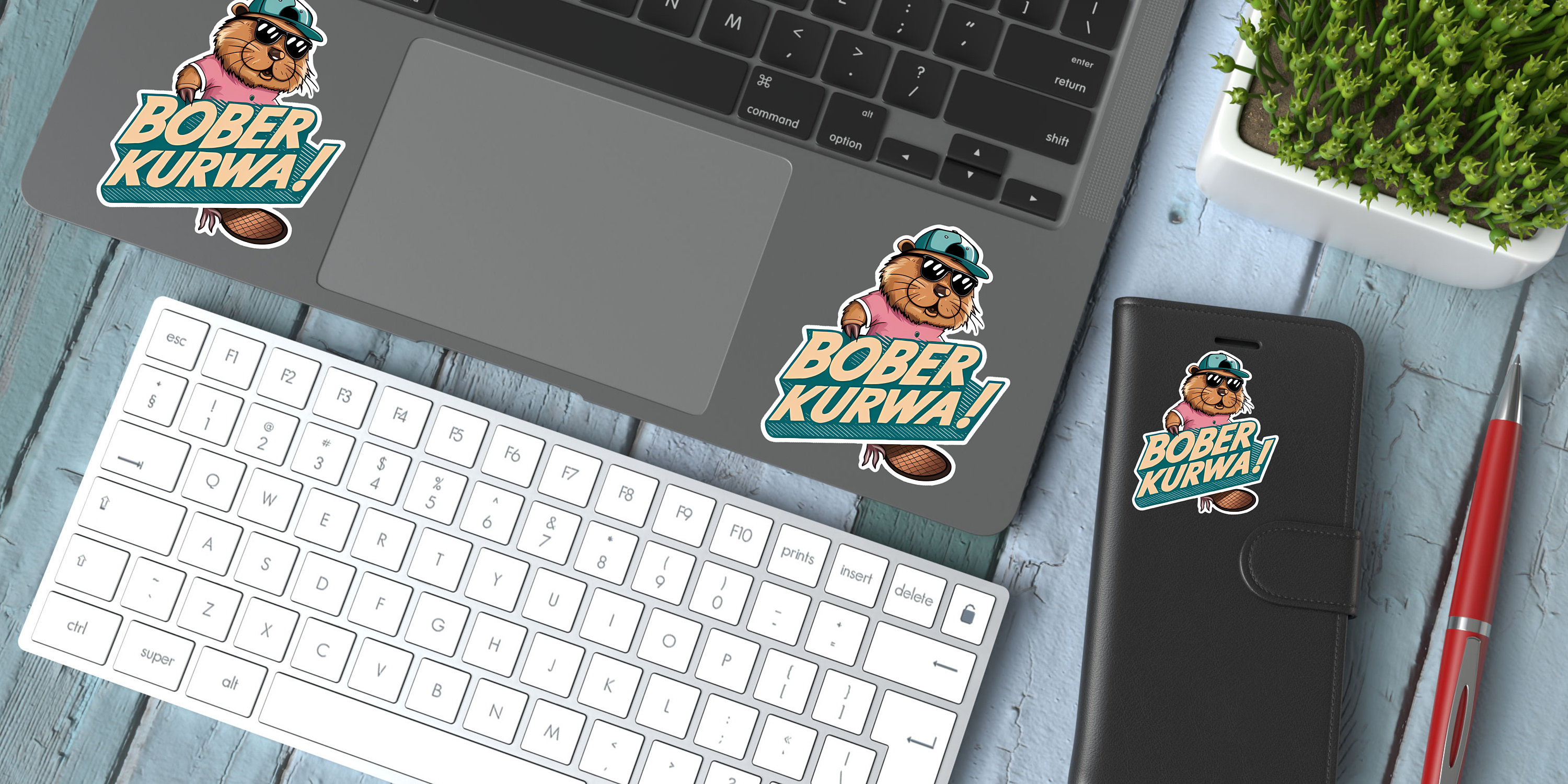 Bober Kurwa Vinyl Sticker Beaver Naklejka - Etsy