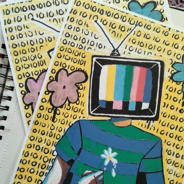 Weirdcore Tv Head - Etsy