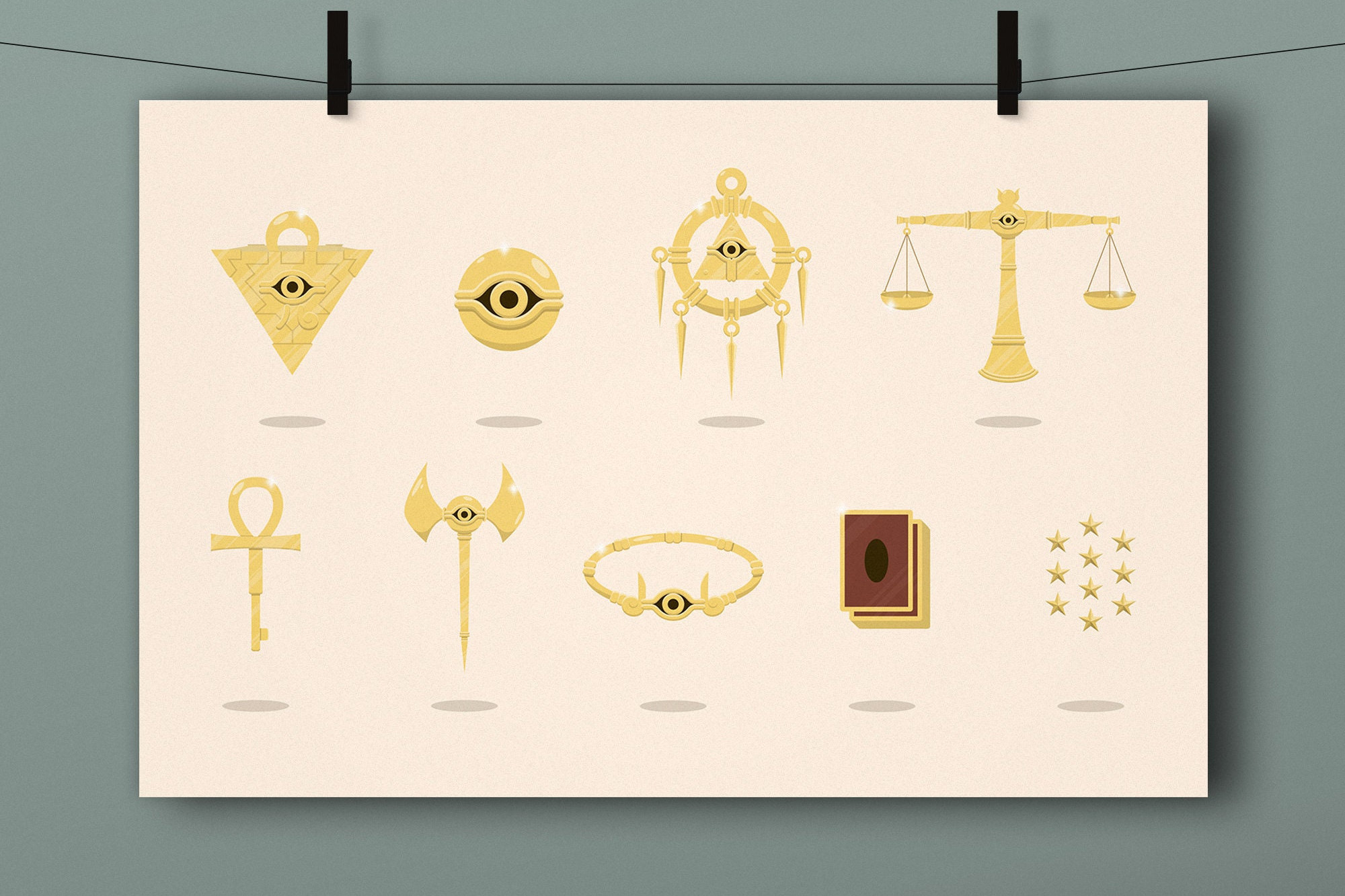 Yu-gi-oh Millennium Items 11x17 Print - Etsy