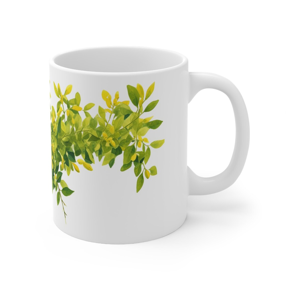 Sunshine Ligustrum Mug, Sunshine Ligustrums Watercolor Coffee Mug ...