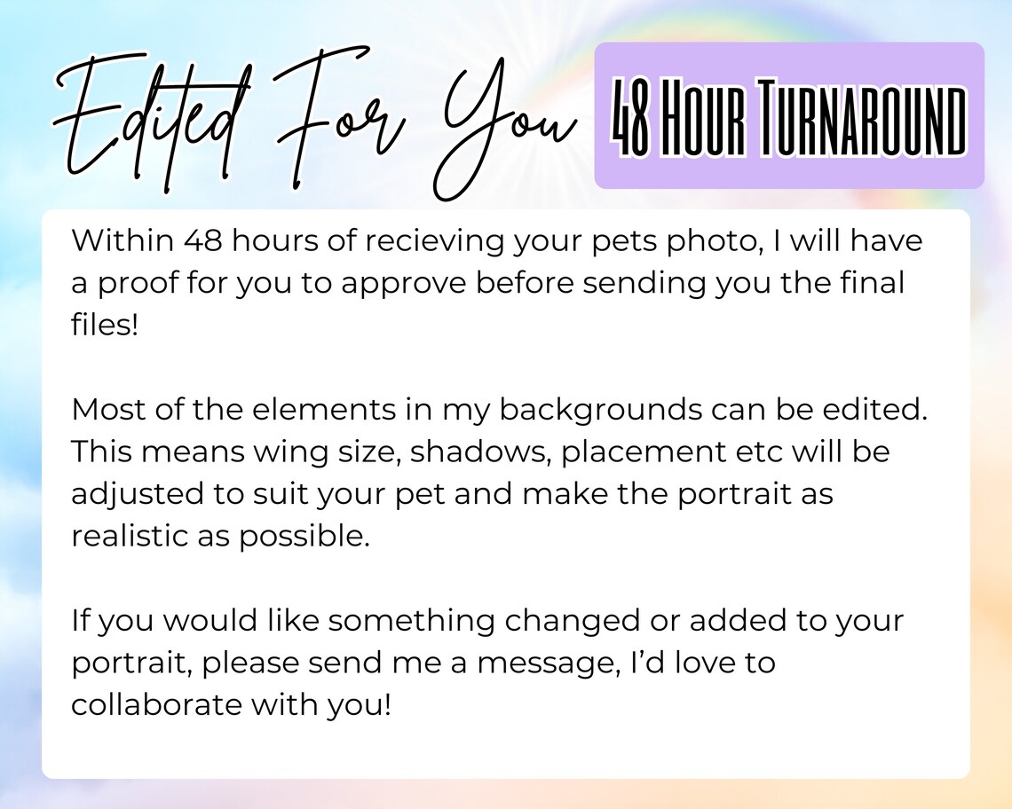 Custom Rainbow Bridge Gift Custom Pet Loss Rainbow Bridge - Etsy