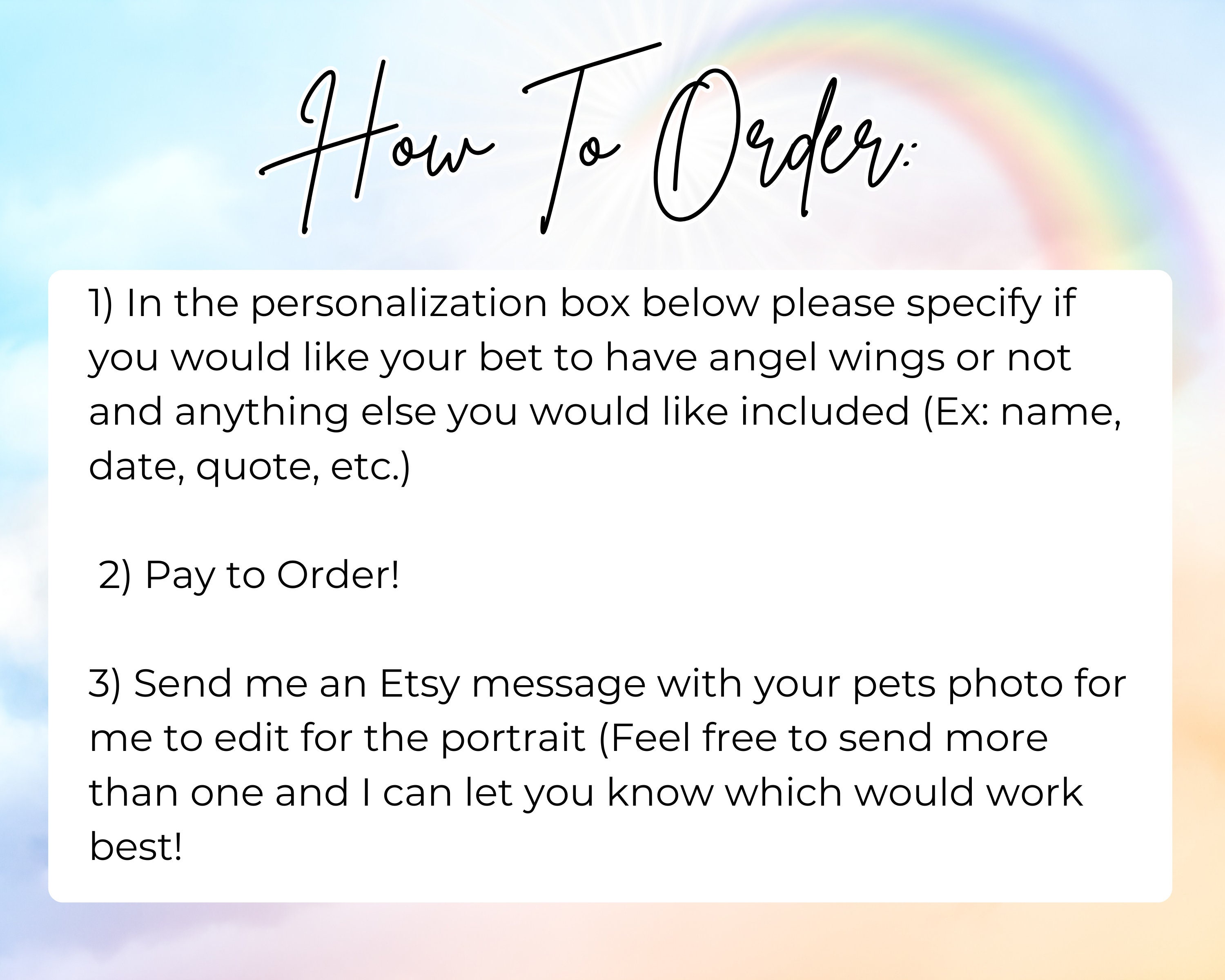 Custom Rainbow Bridge Gift Custom Pet Loss Rainbow Bridge Personalized ...