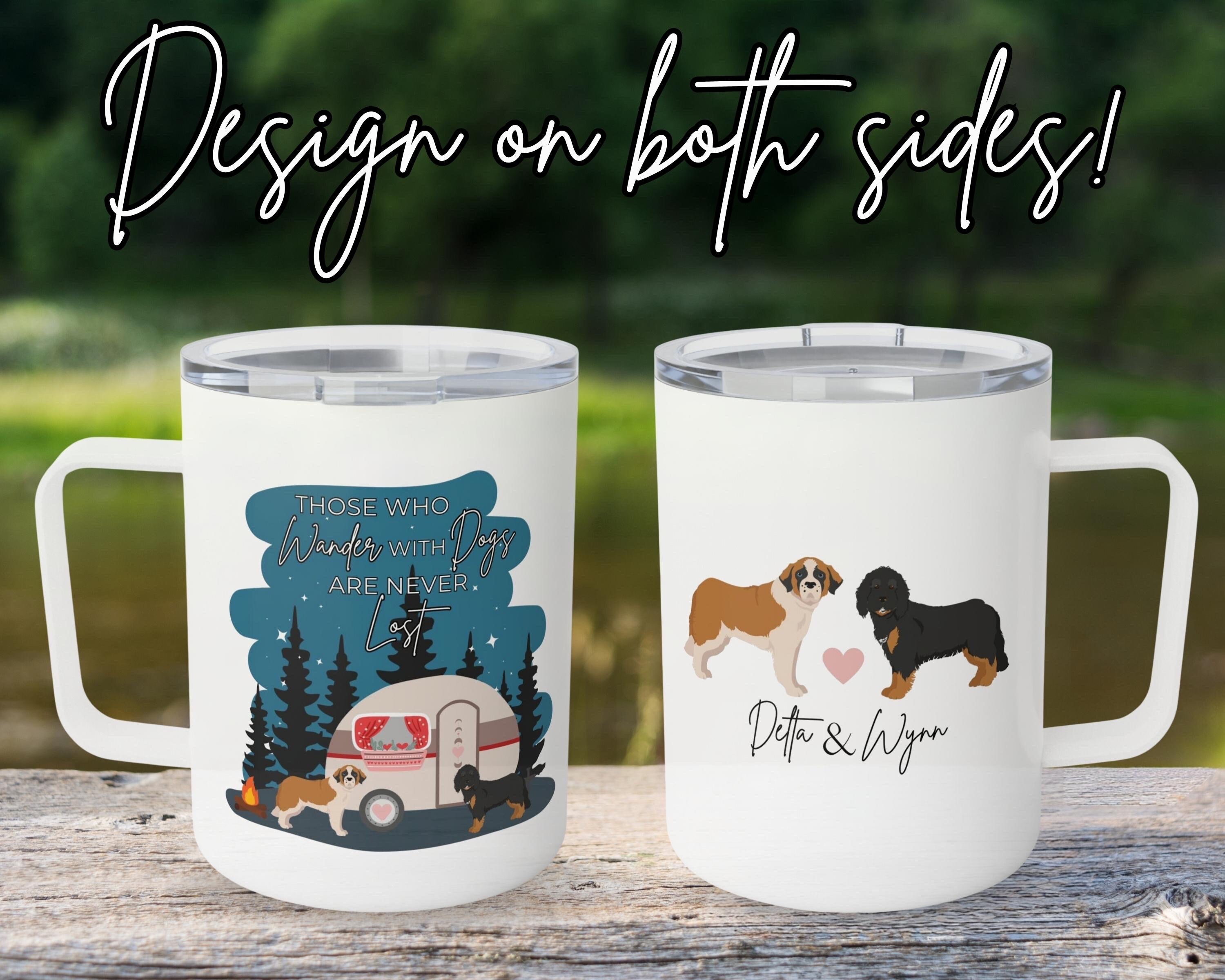 Custom Camping With Dogs Travel Mug Personalized Gift Camping - Etsy