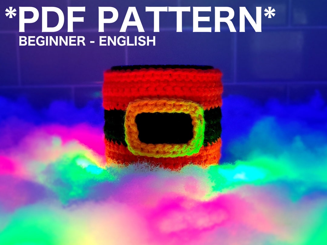 DOWNLOADABLE PDF PATTERN - Santa Buckle Cup Cozy - Etsy