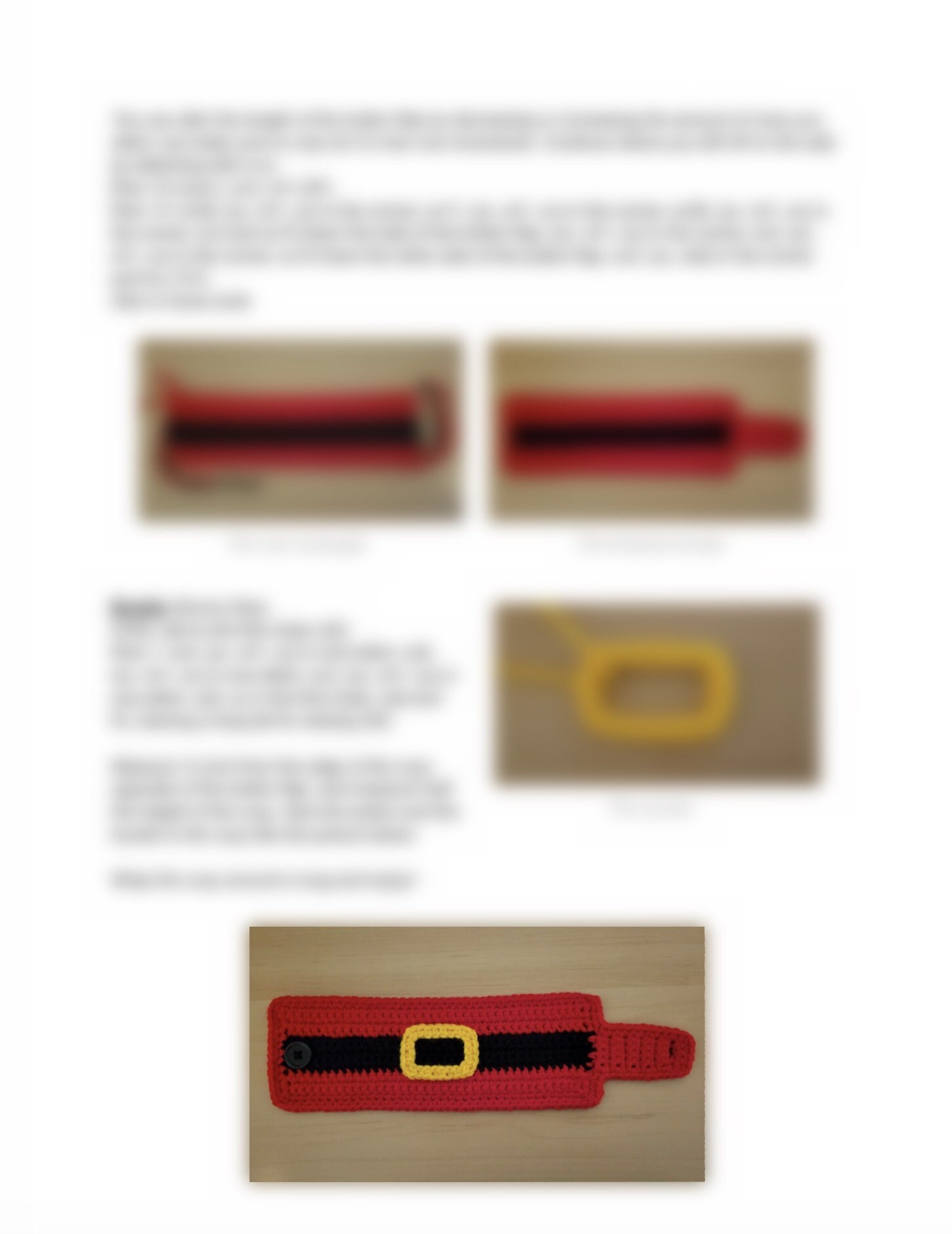 DOWNLOADABLE PDF PATTERN - Santa Buckle Cup Cozy - Etsy