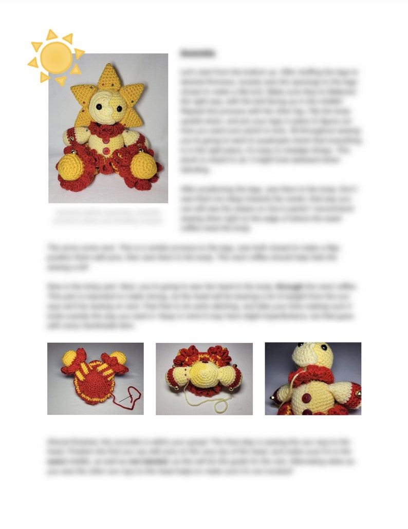 PDF PATTERN DOWNLOAD Sundrop and Moondrop Crochet Plushies - Etsy