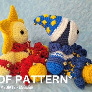 PDF PATTERN DOWNLOAD Sundrop and Moondrop Crochet Plushies - Etsy