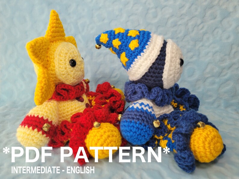 PDF PATTERN DOWNLOAD Sundrop and Moondrop Crochet Plushies - Etsy