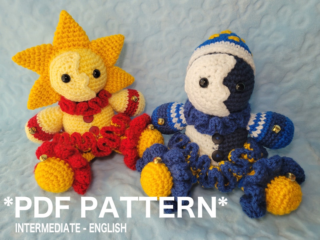 PDF PATTERN DOWNLOAD - Sundrop and Moondrop Crochet Plushies - Etsy