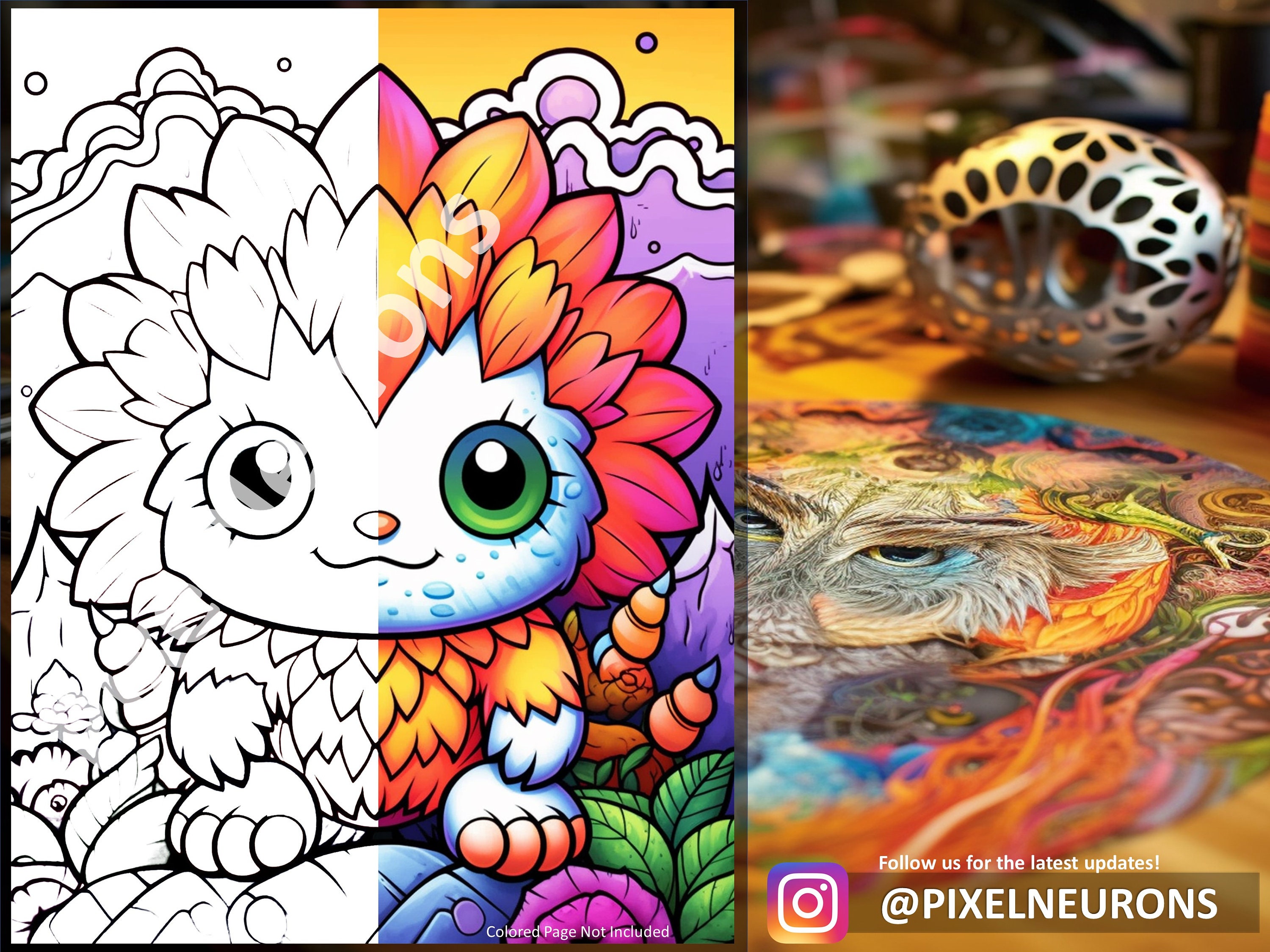 Adorable Little Monsters Coloring Book Two - 25 Intricate Designs ...