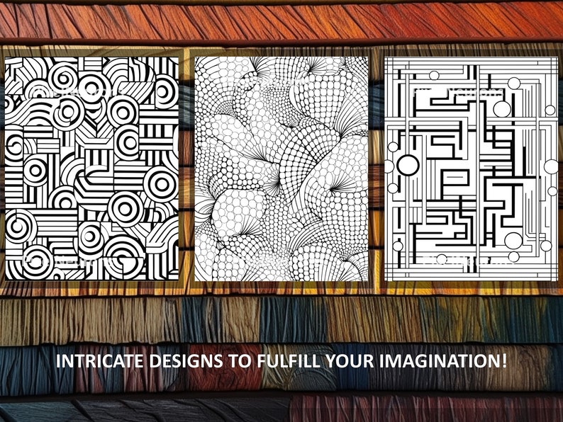 Mindful Patterns Coloring Book 25 Geometric Shapes for Peaceful ...