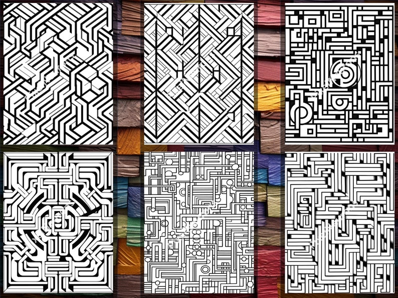 Mindful Patterns Coloring Book 25 Geometric Shapes for Peaceful ...