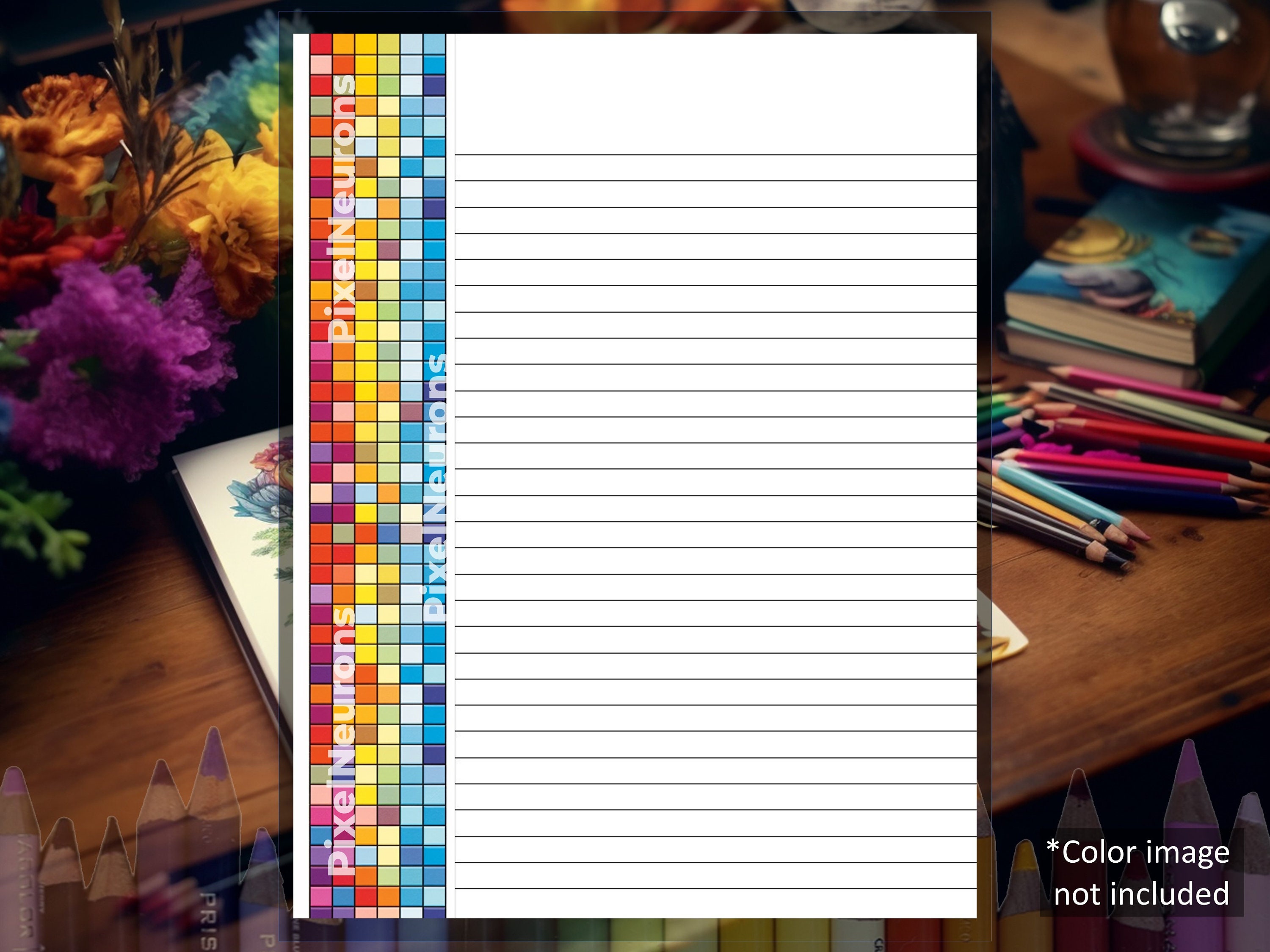 Geometric Patterns Custom Notebook Pages - College Ruled, Printable ...