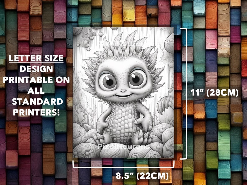 Adorable Little Monsters Coloring Book 25 Intricate Designs - Etsy