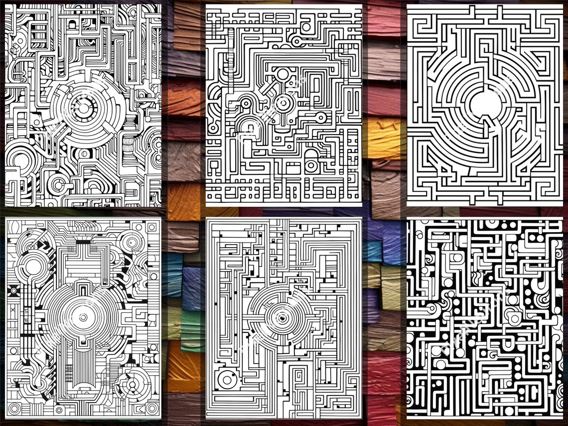 Mindful Patterns Coloring Book 25 Geometric Shapes for Peaceful ...