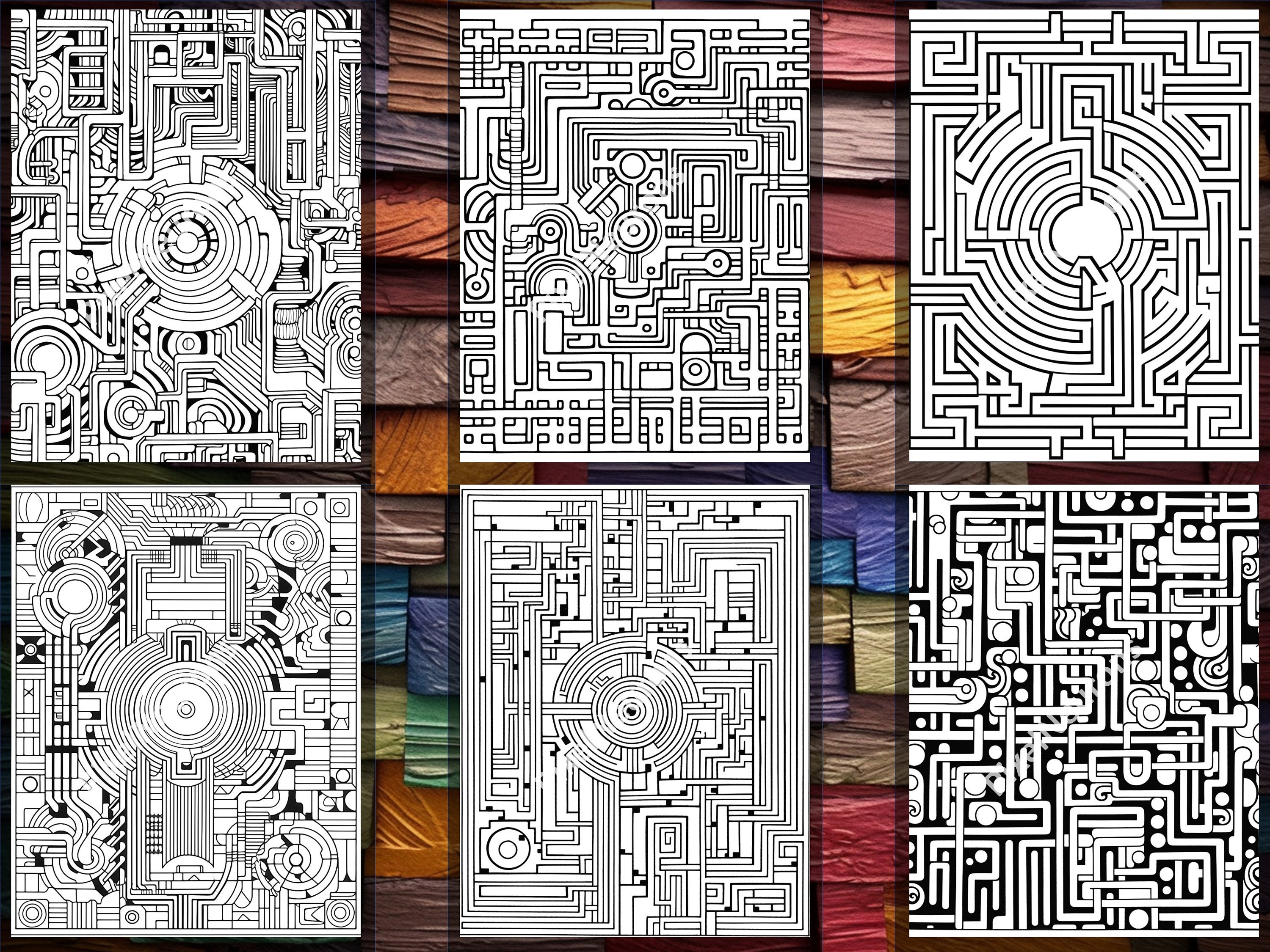 Mindful Patterns Coloring Book 25 Geometric Shapes for Peaceful ...