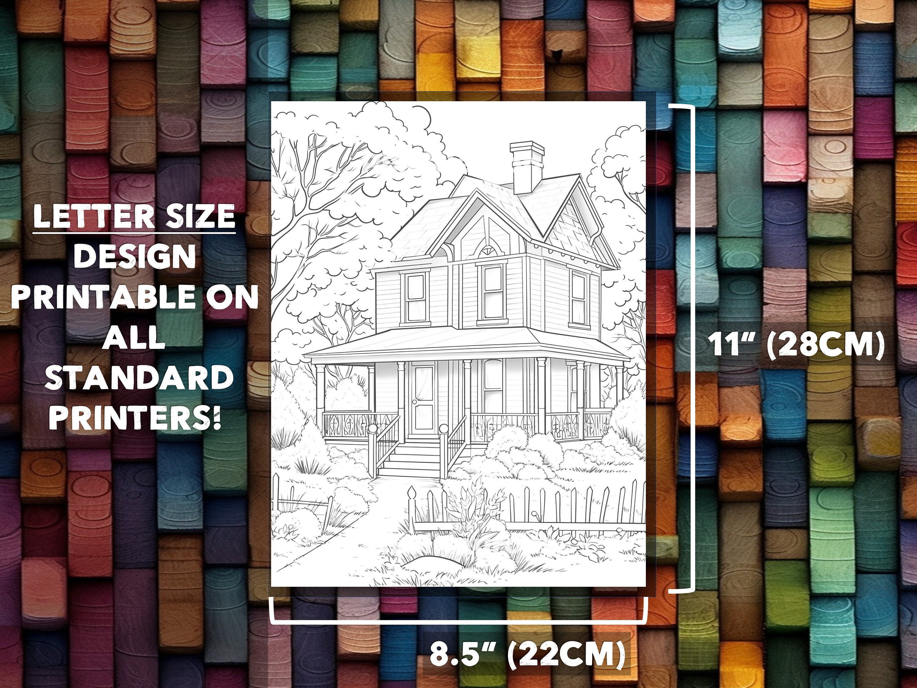 Autumn Splendor Coloring Book 25 Unique Fall Theme Printable Pages for ...