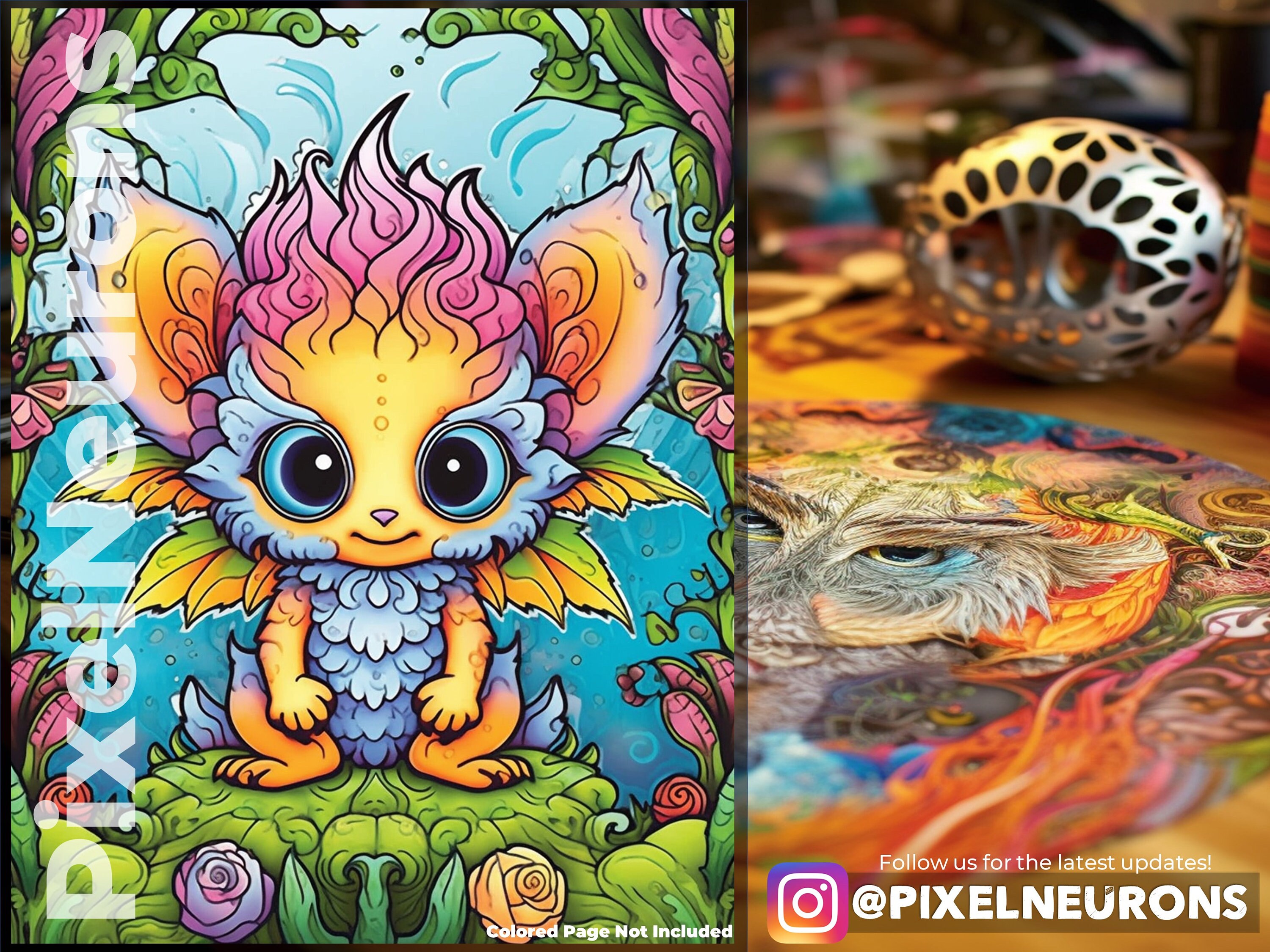 Adorable Little Monsters Coloring Book-3 25 Unique Designs - Etsy