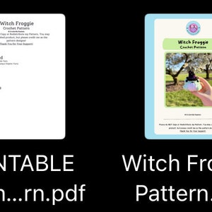 Witch Froggie Crochet Pattern | Digital PDF Pattern | Frog With a Witch ...