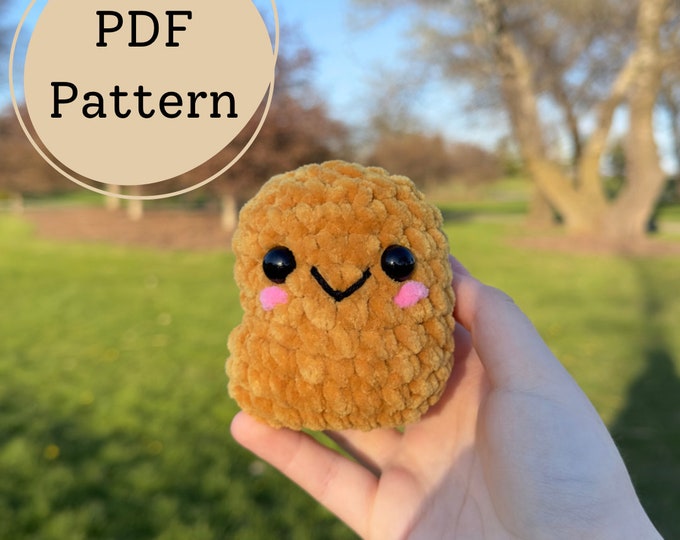 Chicken Nugget Crochet Pattern | Digital PDF Pattern - Etsy