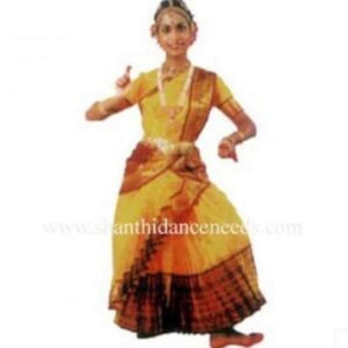 Dance Costume - Bharatanatyam | Skirt & Saree Pattern - Etsy
