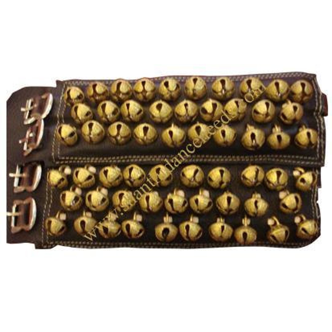 Brown Leather Bharatnatyam Ankle Bells Gunghroo Salangai - Etsy