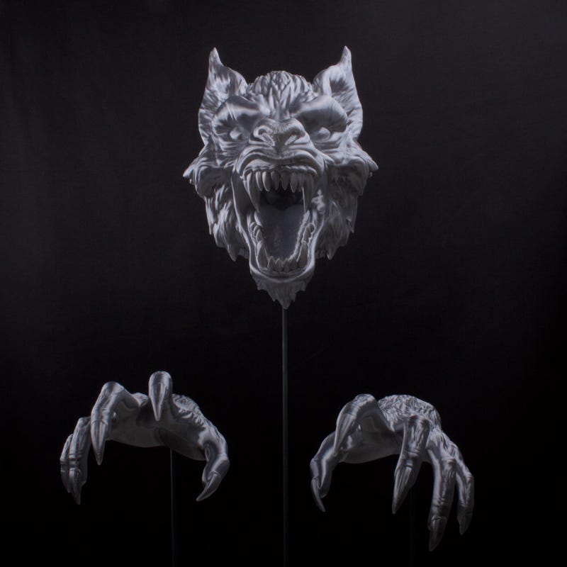 Werewolf Head Wall Mount - Etsy