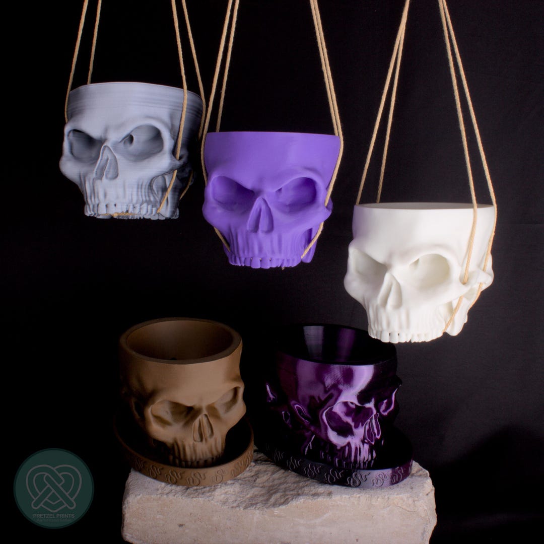 Grim Weeper - Crying Skull Planter - Etsy